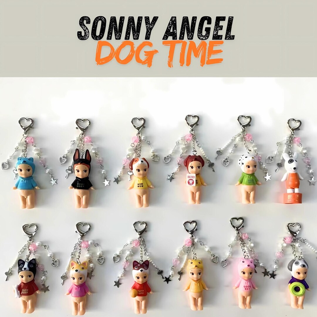 Sonny Angel Keychains Dog Time Handmade Rare Limited Series mini Figure ...