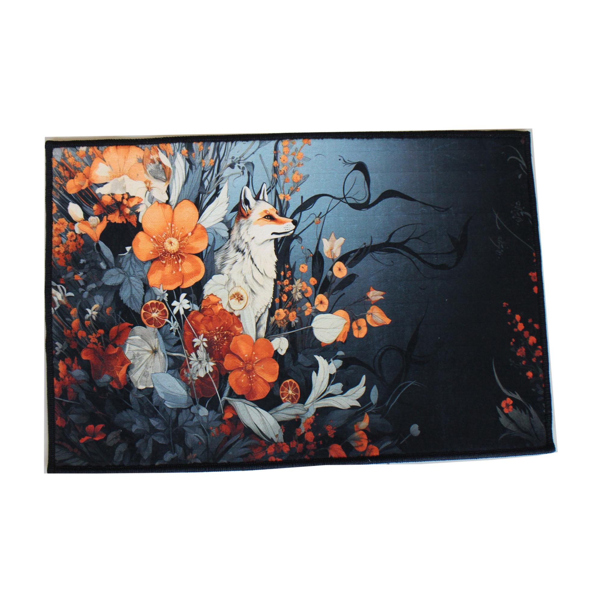 Tiger Rug,tiger Pattern Rug,botanical Tiger Leopard Print Rug,rustic ...