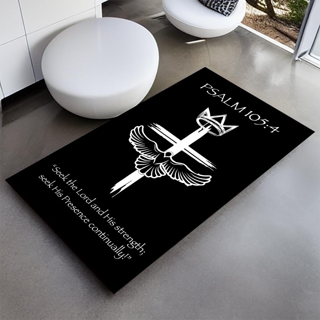 Custom Bible Verse Prayer Rug: Scripture Meditation Mat Decor ...