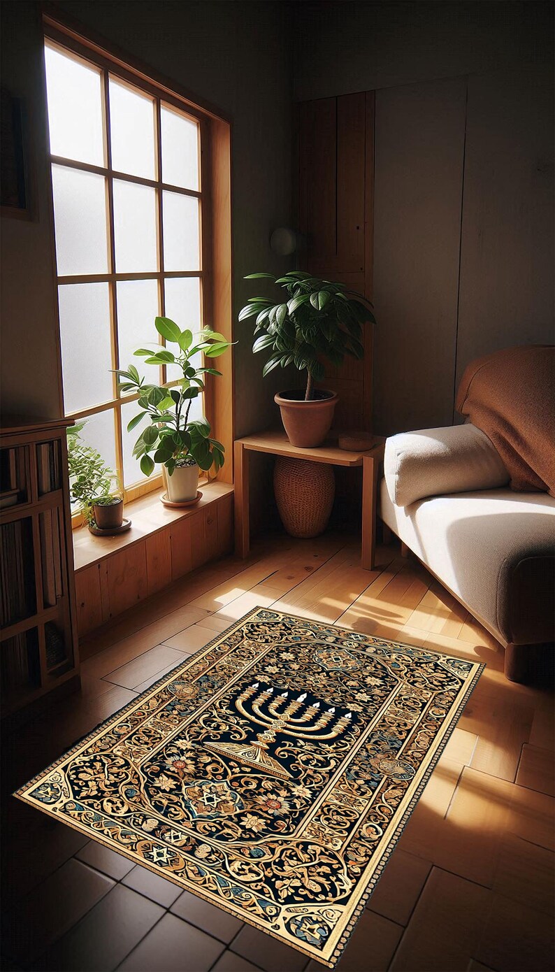 Custom Jewish Rug, Personalize Hebrew Mat, Personalize Prayer Mat ...