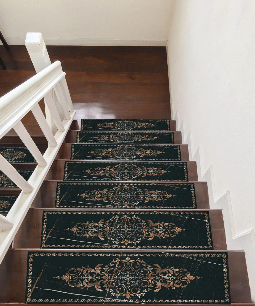 Marble Stair Decor, Stair Treads, Custom Stair Rug, Stair Mat, Stair ...