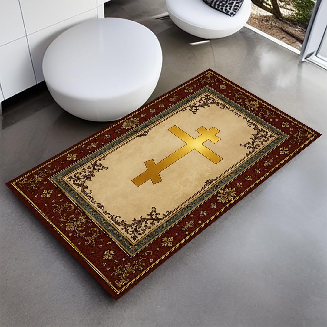 Christian Prayer Mat, Orthodox Prayer Rug, Custom Christian Mat, Prayer ...