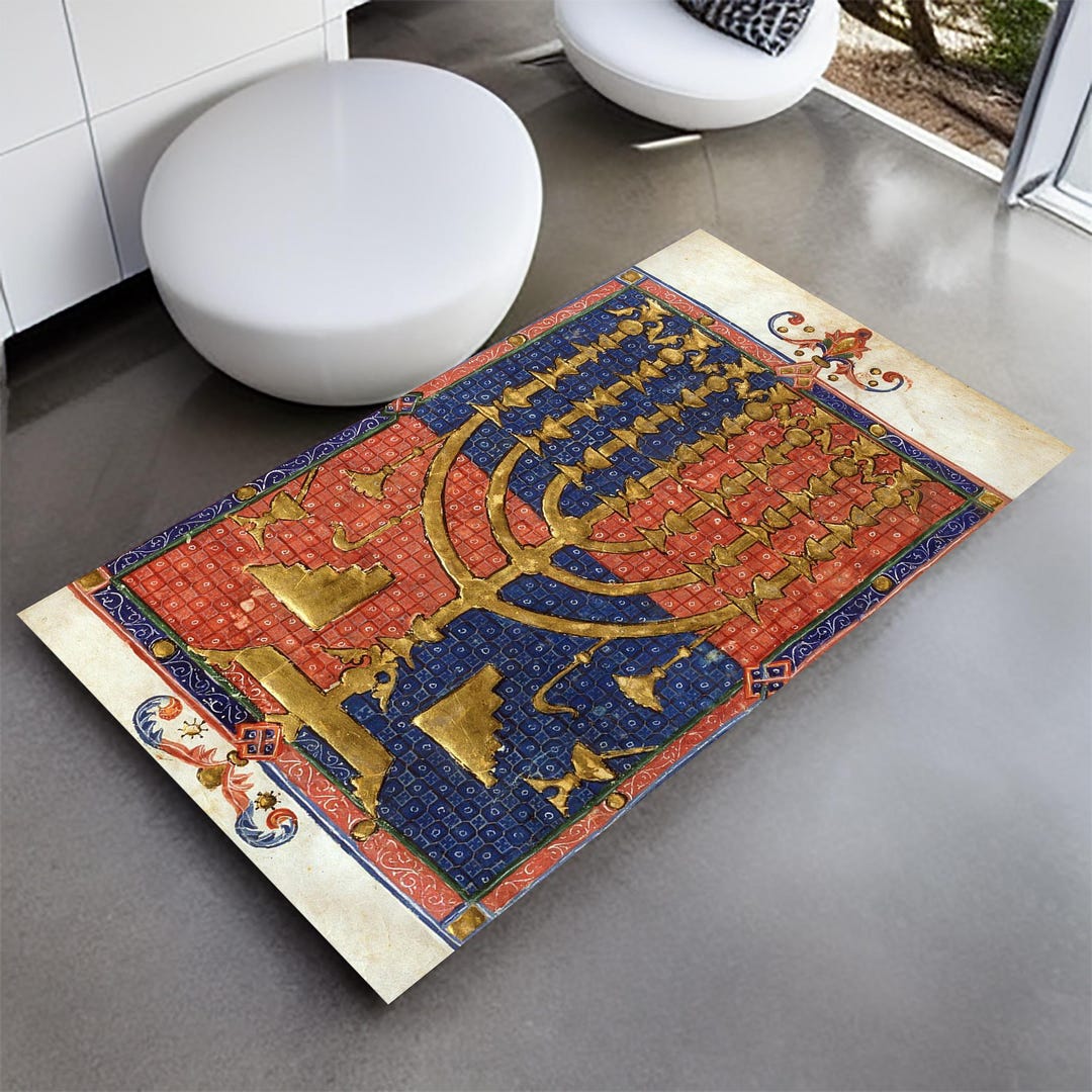 Jewish Prayer Rug,hebrew Prayer Mat,karaite,hebrew Prayer Rug,prayer ...