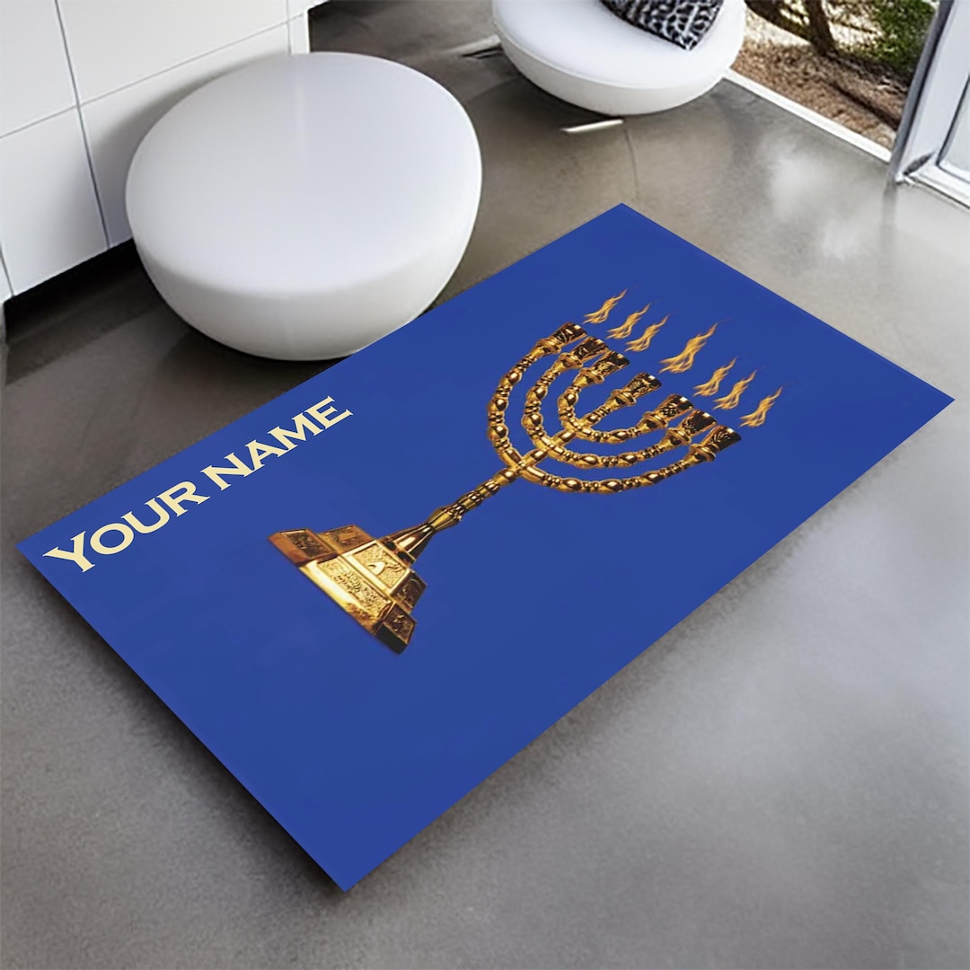 Custom Jewish Prayer Rug, Jewish Rug, Hebrew Mat,hebrew Prayer Rug ...