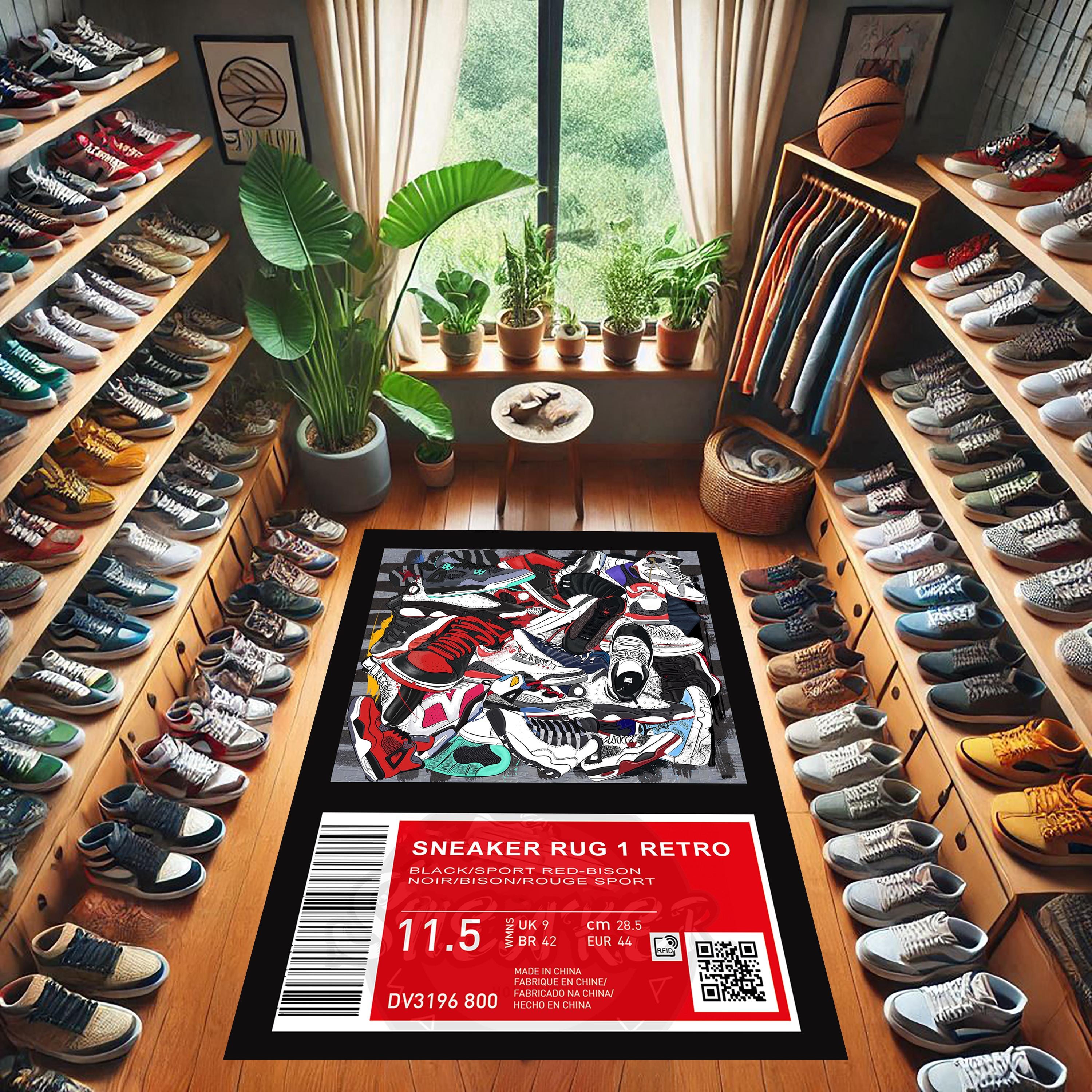 Custom Sneaker Rug: Hypebeast Shoesroom Decor - Etsy