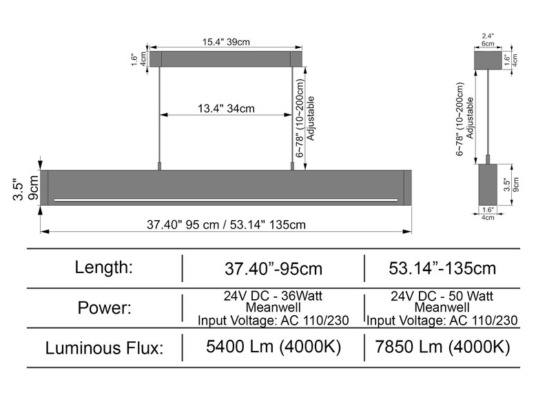 Curved Edge Solid Wood Linear Pendant Light - Etsy