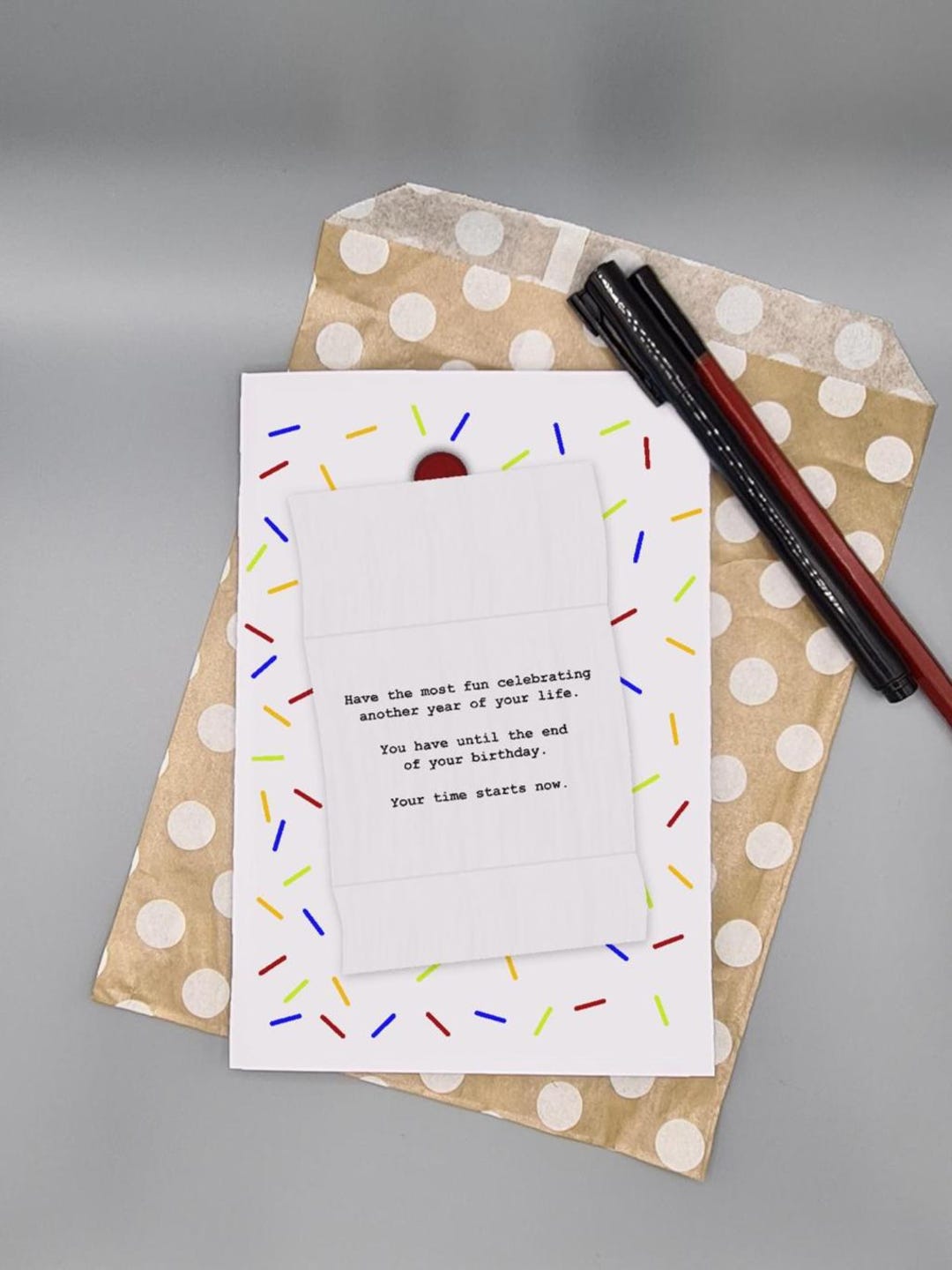 Taskmaster Themed Task Birthday Card - "have the Most Fun ...