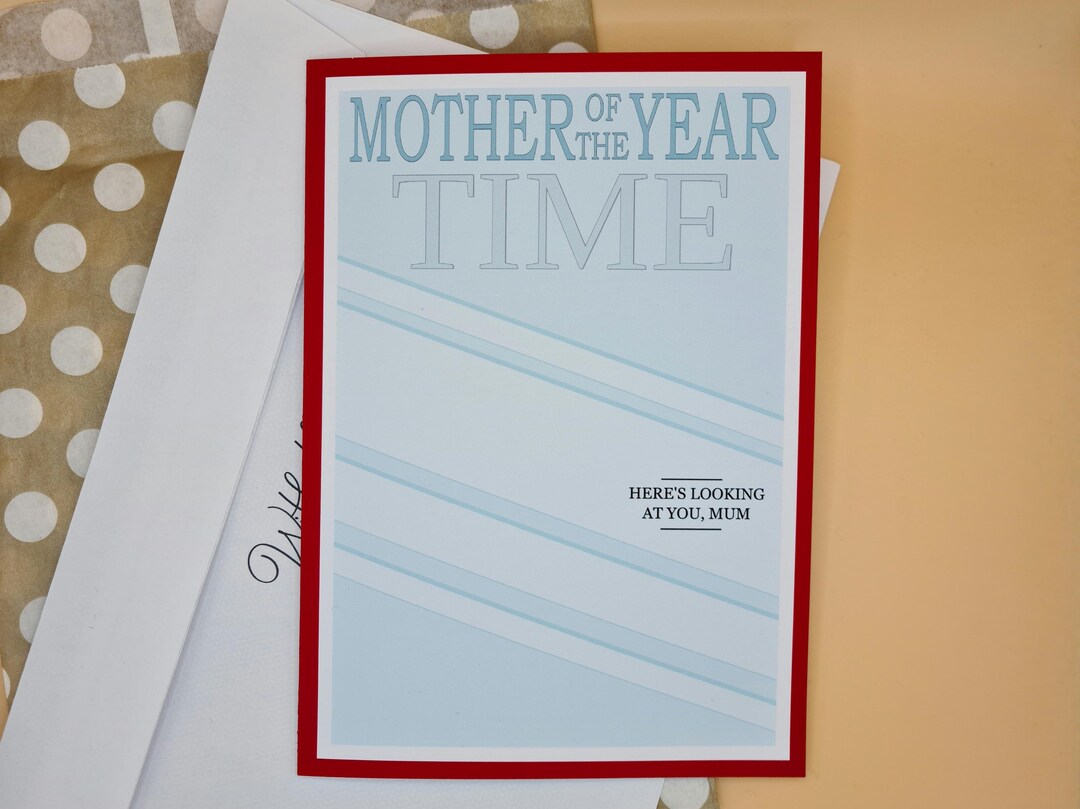 Mother of the Year Magazine Cover Card - Birthday Card for Mum ...
