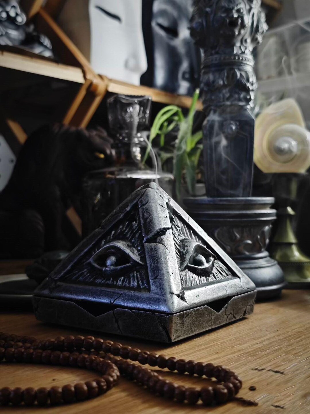 Divine Eye of Horus Temple Handcraft Incense Burner With Protective ...