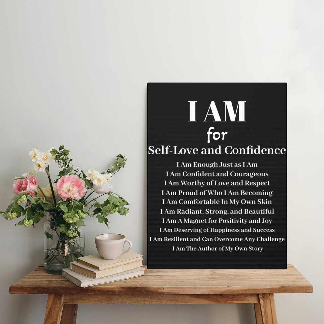 Self Love Poster Art Self Care Affirmation Poster Print Self Love Gift ...