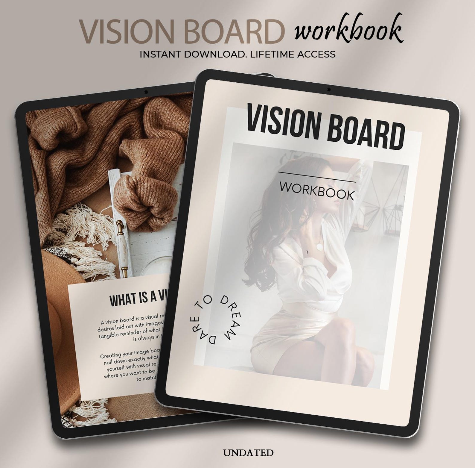 Printable Vision Board Workbook Vision Board, Vision Board Kit, Vision ...