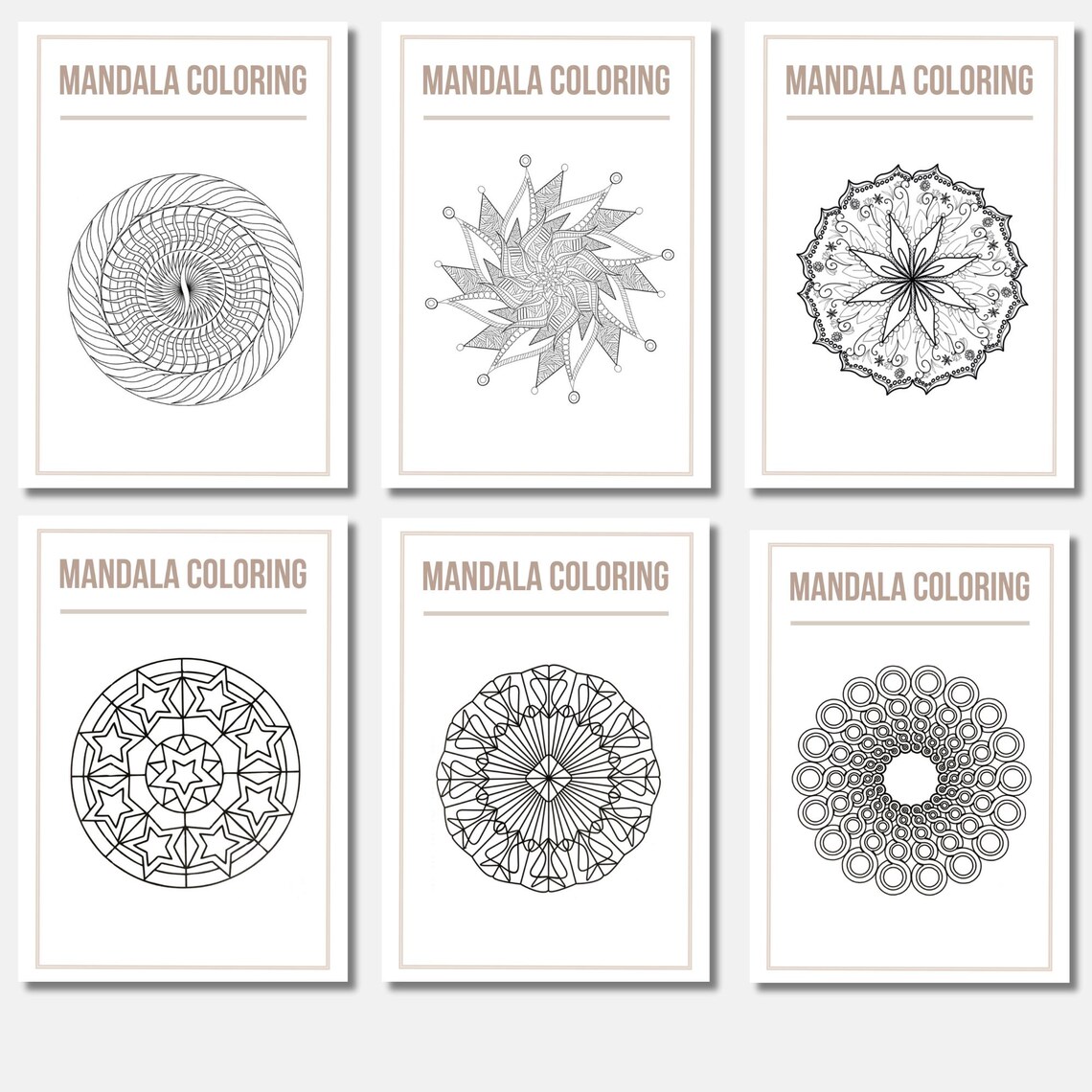 Mandala Mindfulness Coloring, Mandala for Stress Relief, Adult Mandala ...
