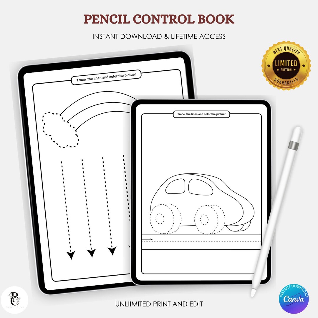 Alphabet Tracing Worksheets for Kids, Printable Letter Tracing Workbook ...