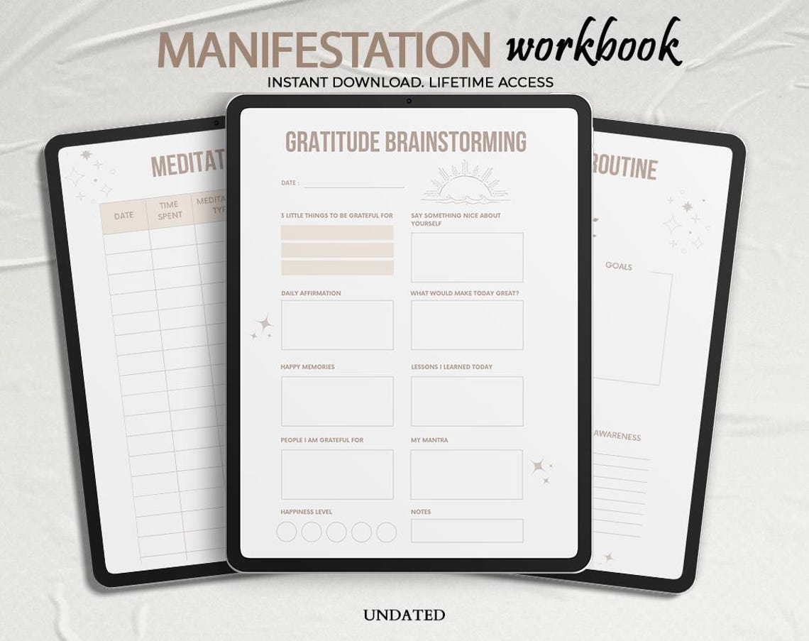 Printable Manifestation Work Book | Manifestation Journal | Spiritual ...