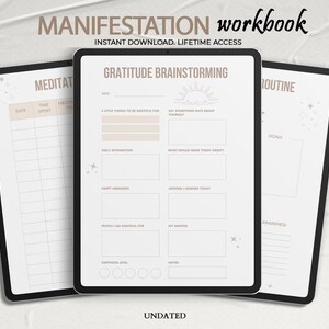 Printable Manifestation Work Book | Manifestation Journal | Spiritual ...