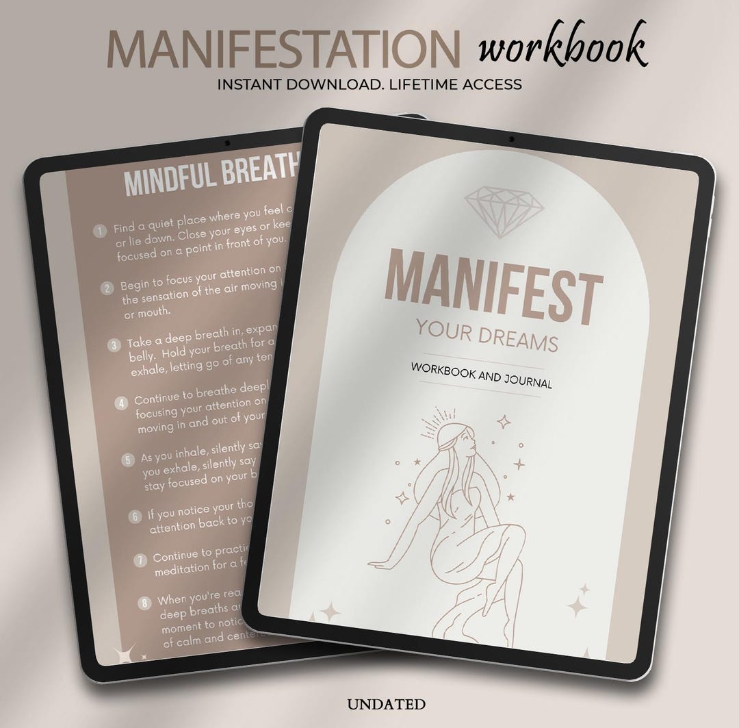 Printable Manifestation Work Book | Manifestation Journal | Spiritual ...