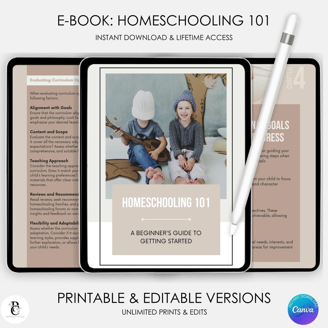 Homeschooling 101 | Editable Canva E-book | for Beginners, How to ...