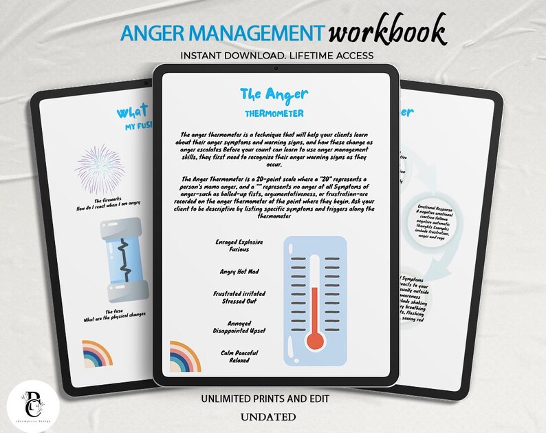 Anger Management for Kids Worksheets Calming Strategies L Managing ...