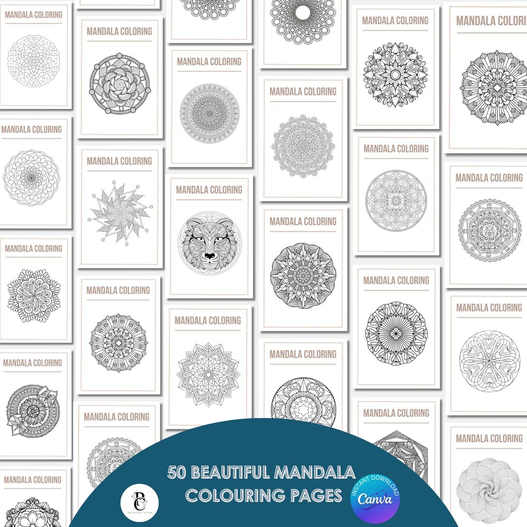 Mandala Mindfulness Coloring, Mandala for Stress Relief, Adult Mandala ...