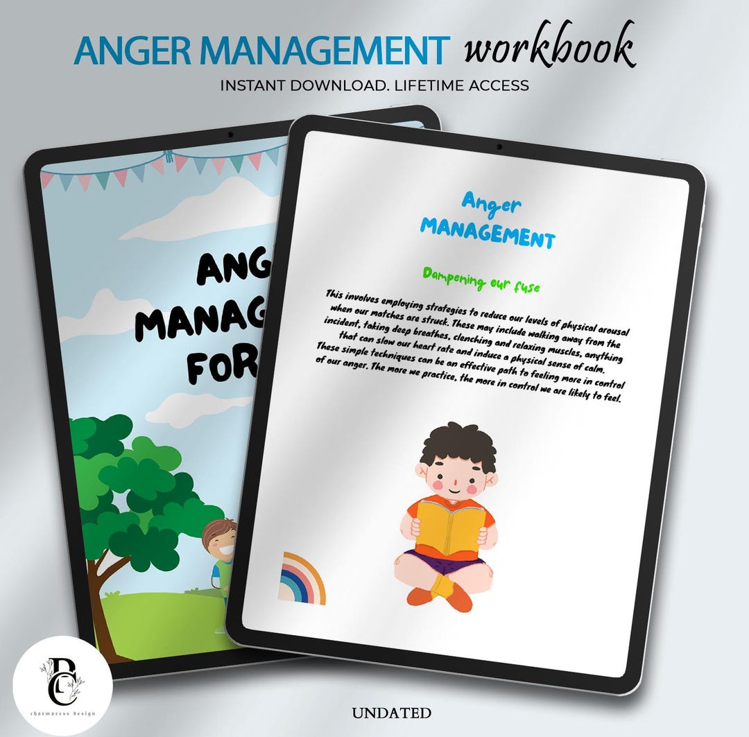 Anger Management for Kids Worksheets Calming Strategies L Managing ...
