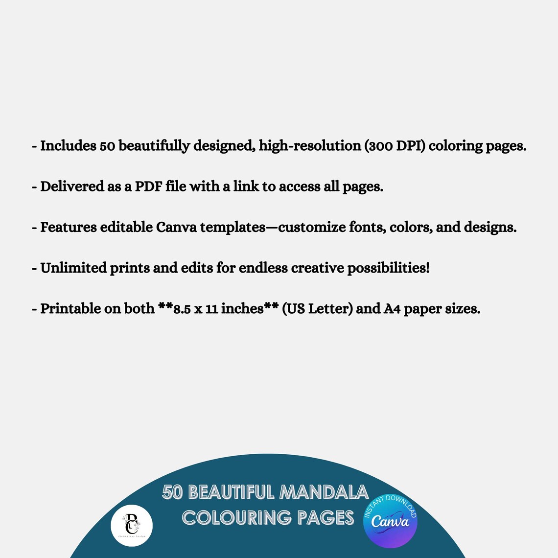 Mandala Mindfulness Coloring, Mandala for Stress Relief, Adult Mandala ...