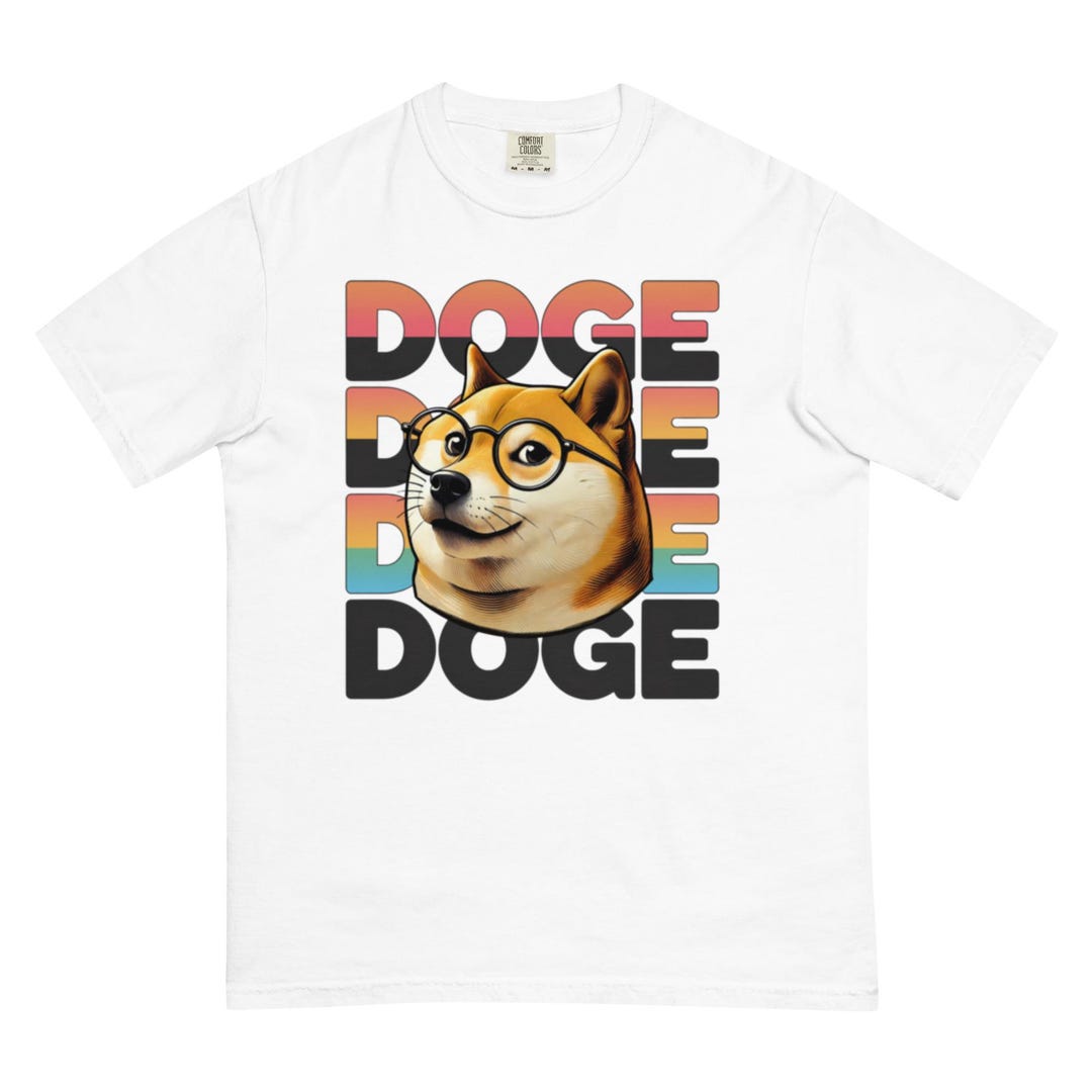 DOGE Gradient Text T-shirt Comfort Colors - Etsy