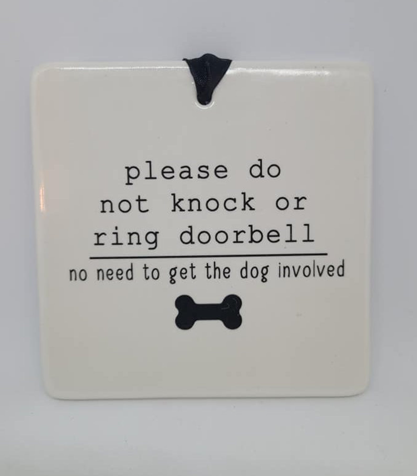 Sign Do Not Knock Dog Sign No Knocking Sign Dog or Dogs - Etsy
