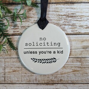 Sign No Soliciting, No Soliciting Sign, Ceramic Sign, Do Not Knock Sign ...
