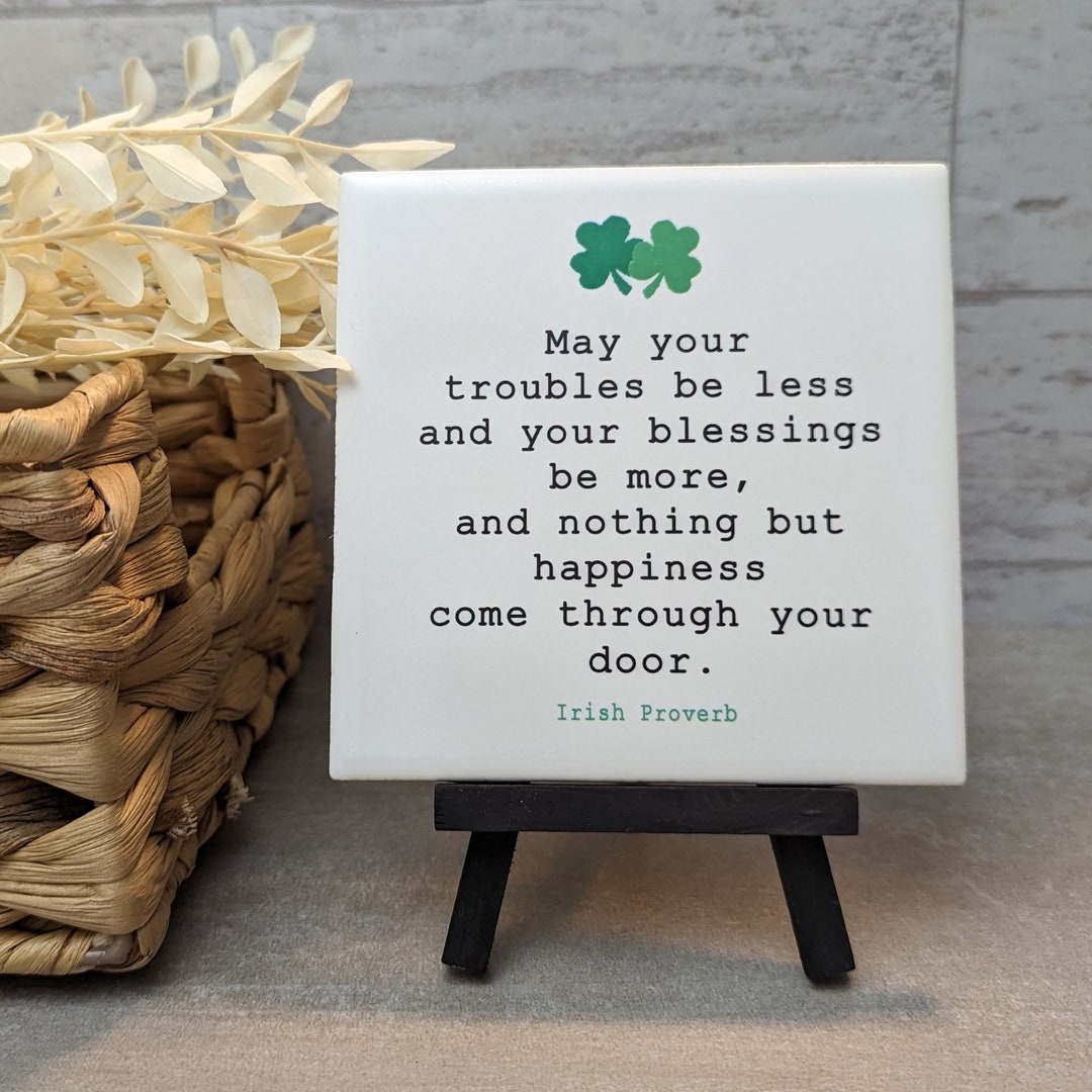 Easel Sign: Irish Proverb - Etsy