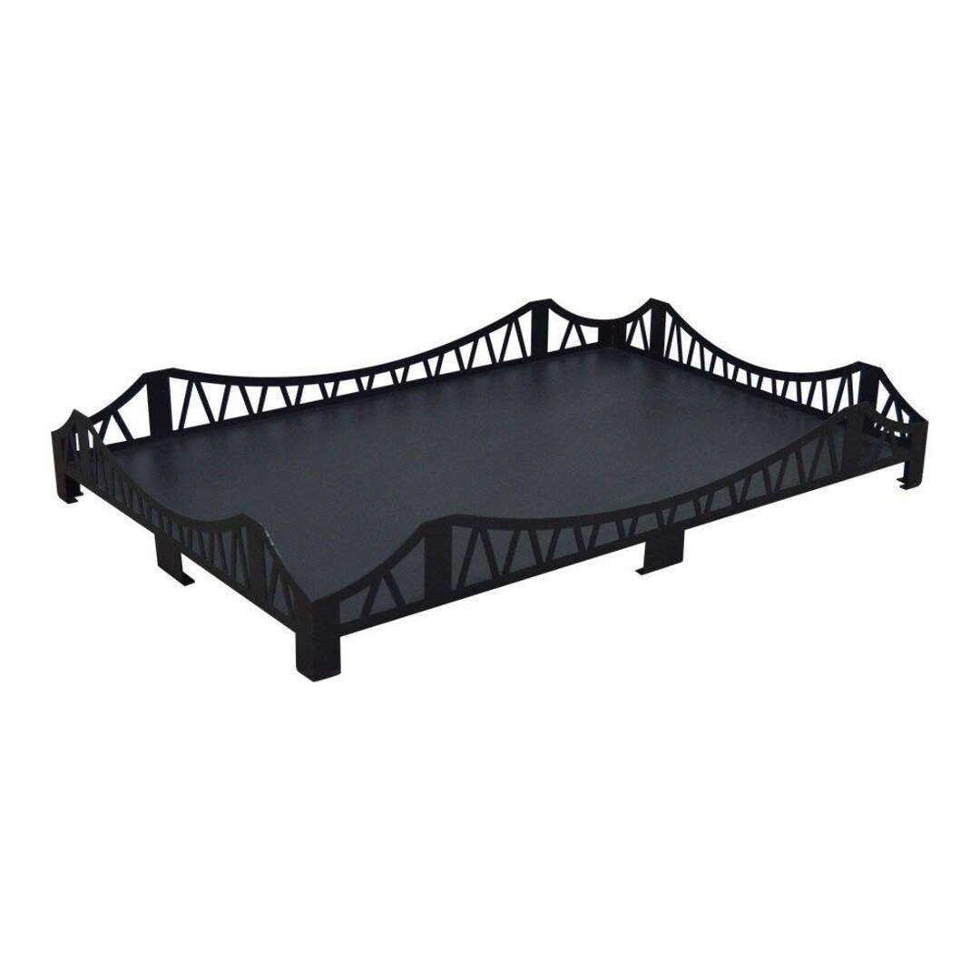 Laser Cut Steel Bridge Wood Stove Tray - Heat Damage Protection - Etsy