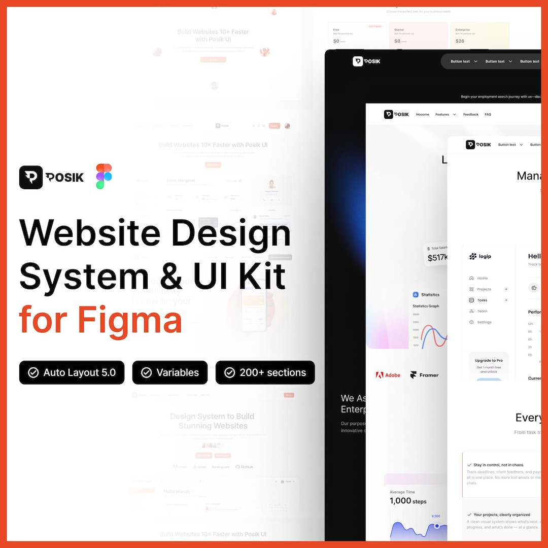 Figma Website UI Kit – Web Design System for Designers | No-code ...