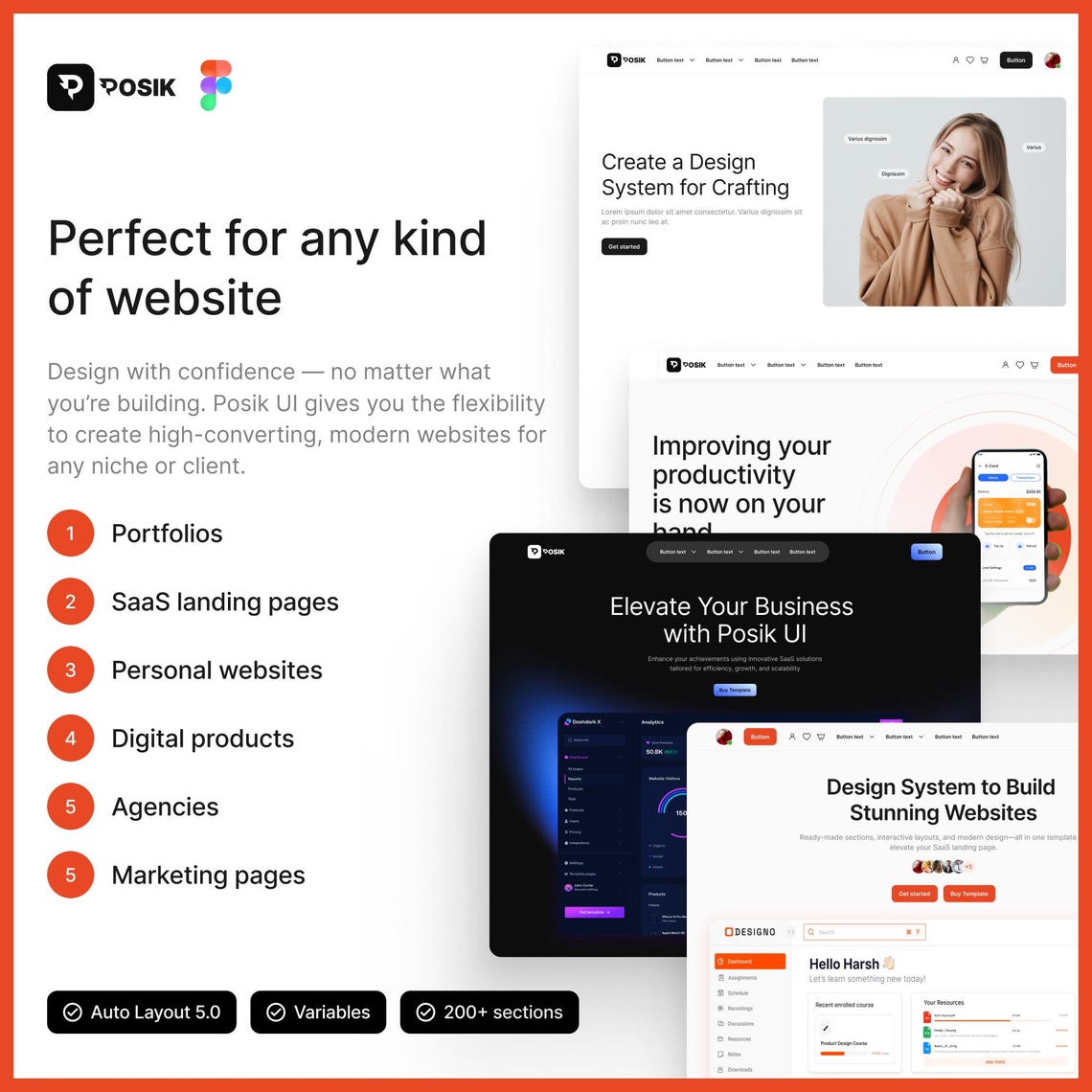 Figma Website UI Kit – Web Design System for Designers | No-code ...