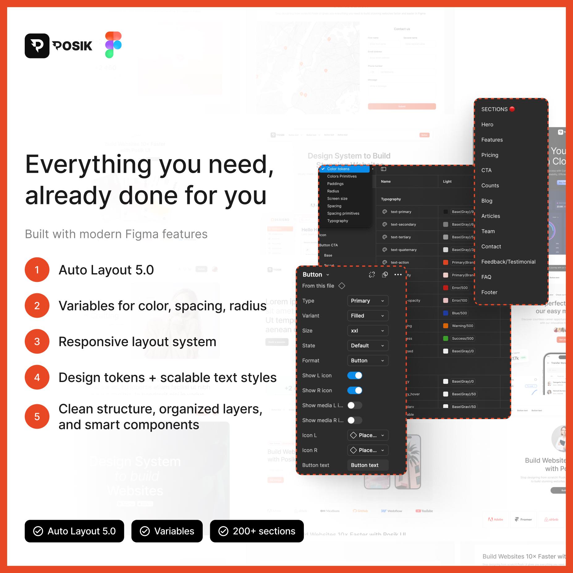 Figma Website UI Kit – Web Design System for Designers | No-code ...