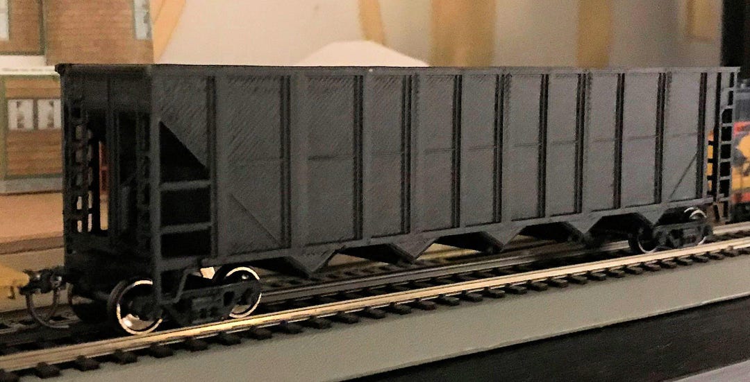 HO Scale Hopper Wagon Car Model Railroad Kit Unpainted - Etsy