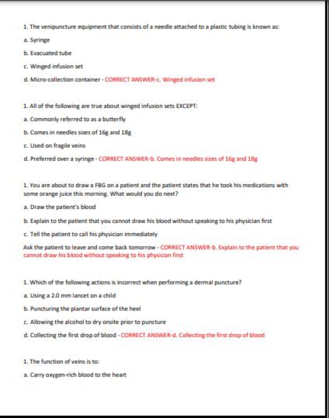 PCT Exam & Practice: 2024/2025 Actual Exam, Verified Answers - Etsy