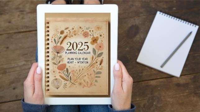 2025 Planning Calendar: Monthly Goal Tracker (digital Download) - Etsy