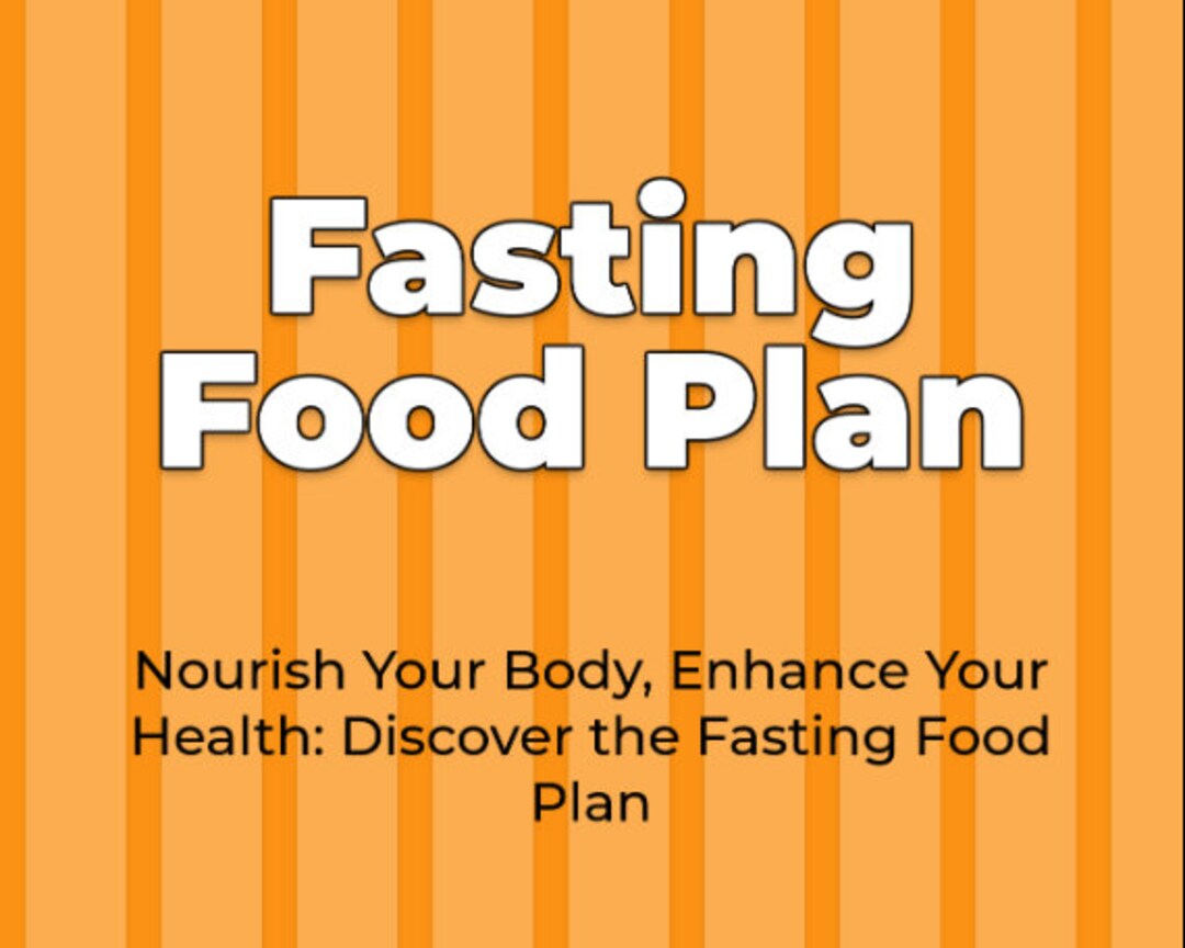 Printable Fasting Meal Plan, Intermittent Fasting Printable, Fasting ...