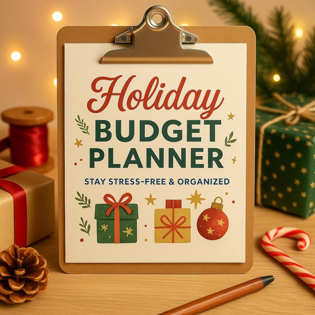 Holiday Budget Planner Printable | Christmas Budget, Gift Tracker ...