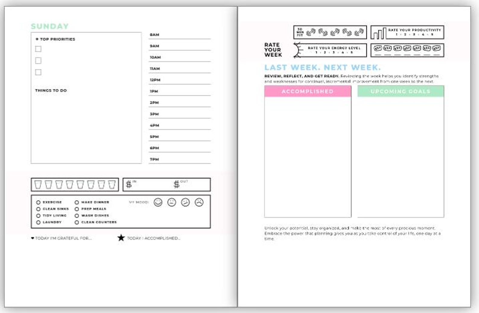 Daily Mom Life Planner - Printable Weekly Organizer for Busy Moms, Mom ...
