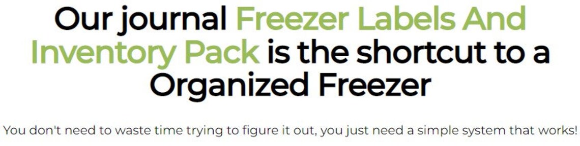 Printable Freezer Labels & Inventory Pack, Freezer Inventory, Freezer ...