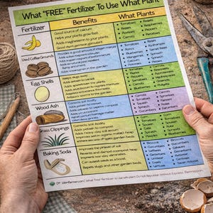Fertilizer Cheat Sheet: Free Plant Food Guide (PDF Download) - Etsy