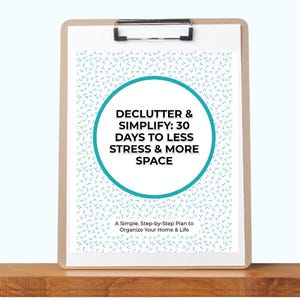 30-day Declutter Challenge | Printable Home Organization Guide ...