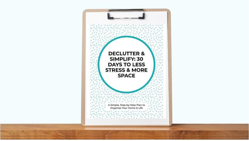 30-day Declutter Challenge | Printable Home Organization Guide ...