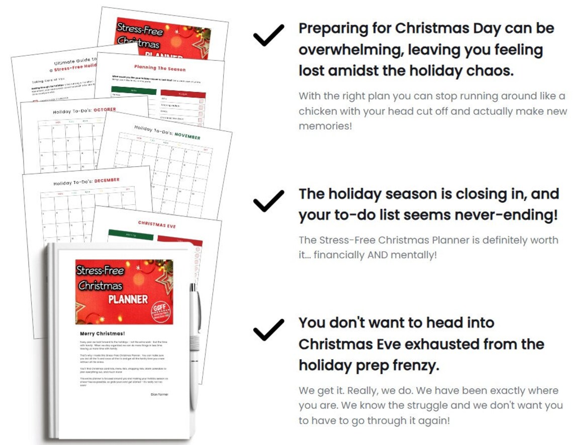 Stress-free Christmas Planner: Holiday Organizer (printable) - Etsy