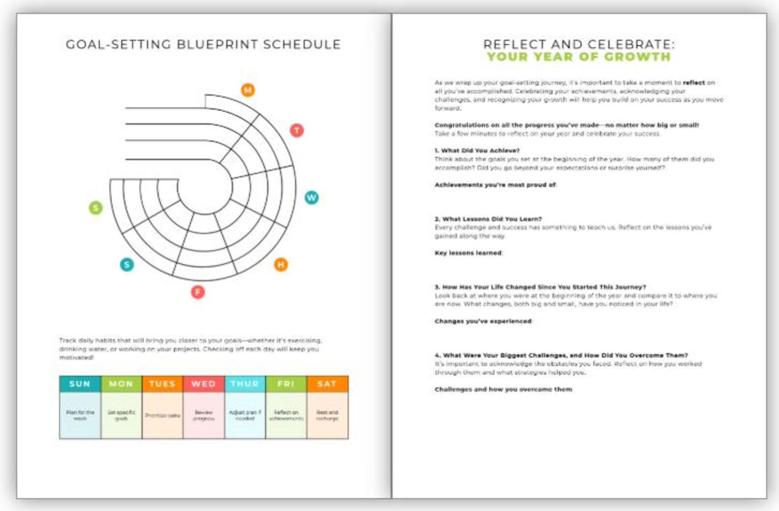 2025 Goal Setting Blueprint, Set, Plan, Succeed, Goal Setting Workbook ...
