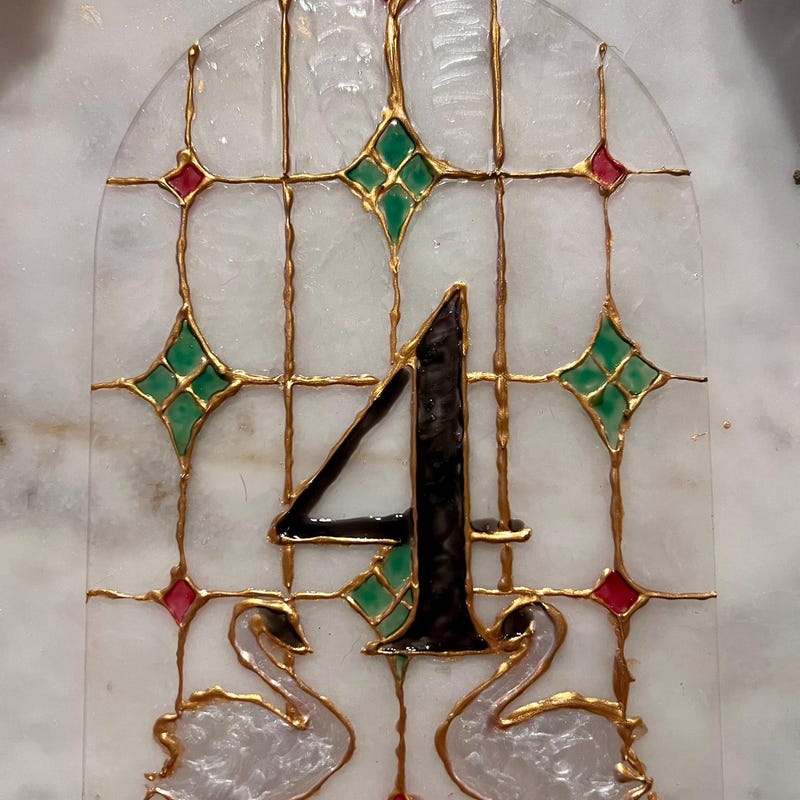 Stained Glass Numbers - Etsy