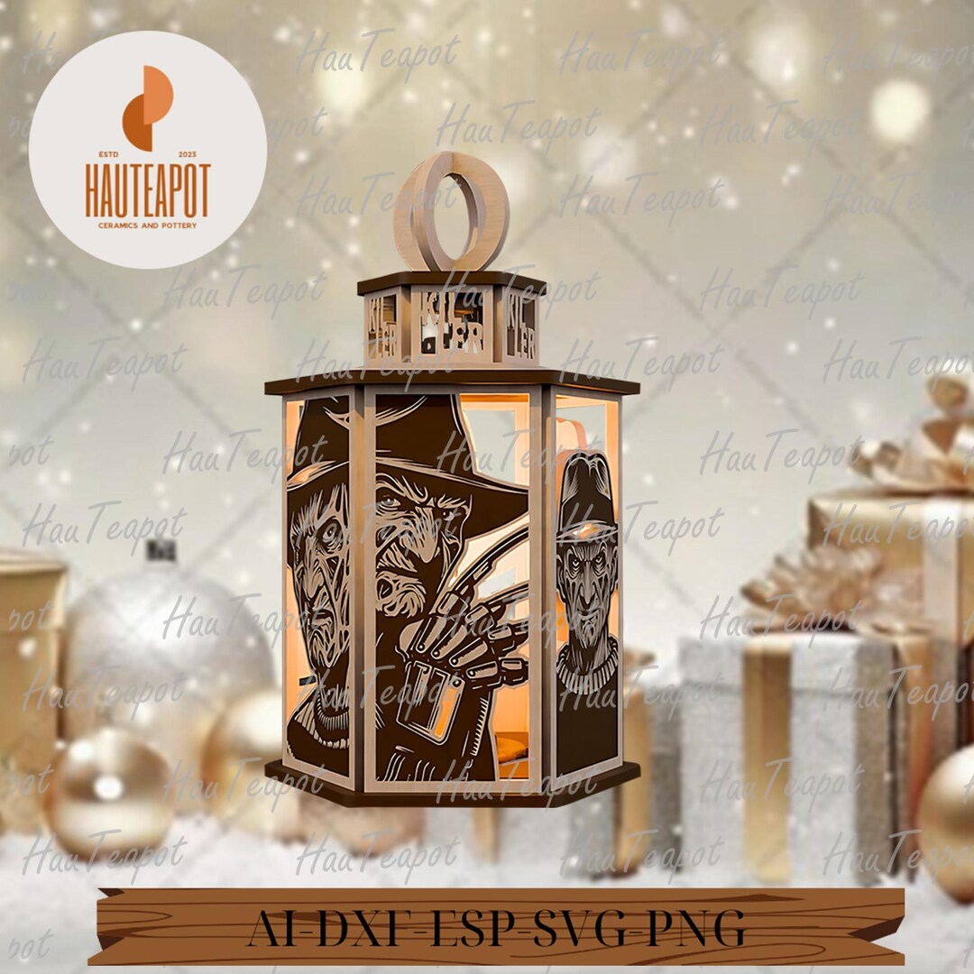 Halloween Decor, Laser Cut SVG, Horror Character Lantern Svg,halloween ...