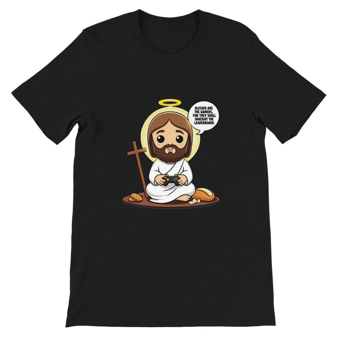 Funny Jesus Christmas Gaming T-shirt, Gift for Gamers, Believers and ...