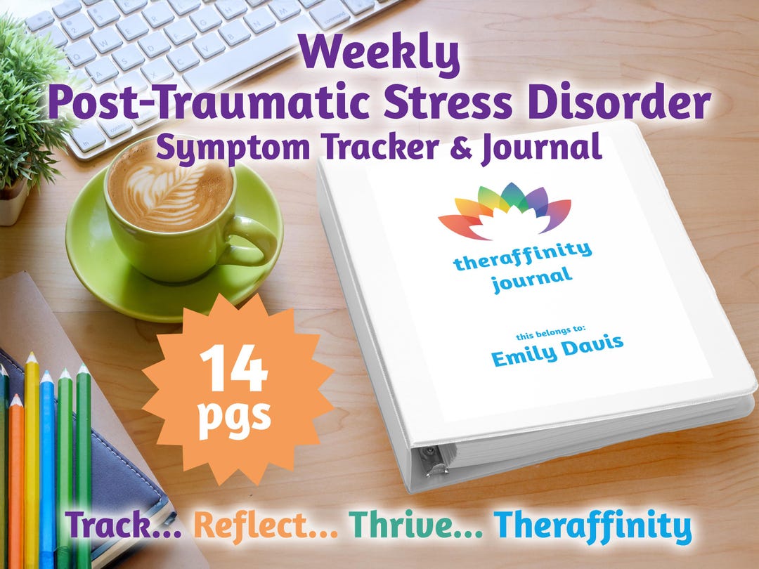 Weekly PTSD Symptom Tracker and Journal for C-PTSD Mood Tracker and ...