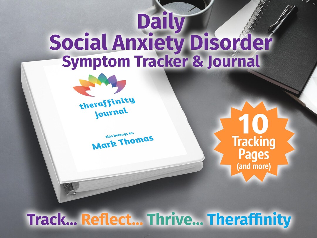 Daily Social Anxiety Journal and Symptom Tracker for Social Anxiety ...